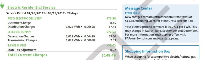 PECO Electric Bill - Lowering Your Rates | ElectricityRates.com