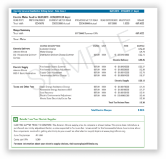 Ameren Illinois Bill | ElectricityRates.com